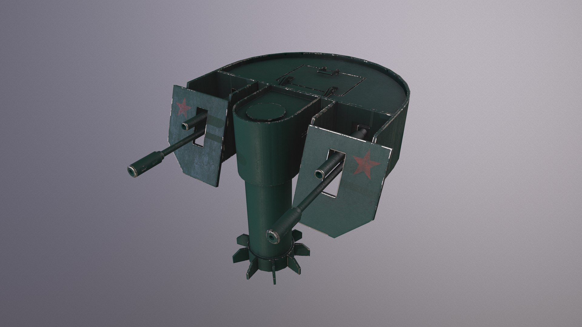 3D Automatic military turret - TurboSquid 1811046