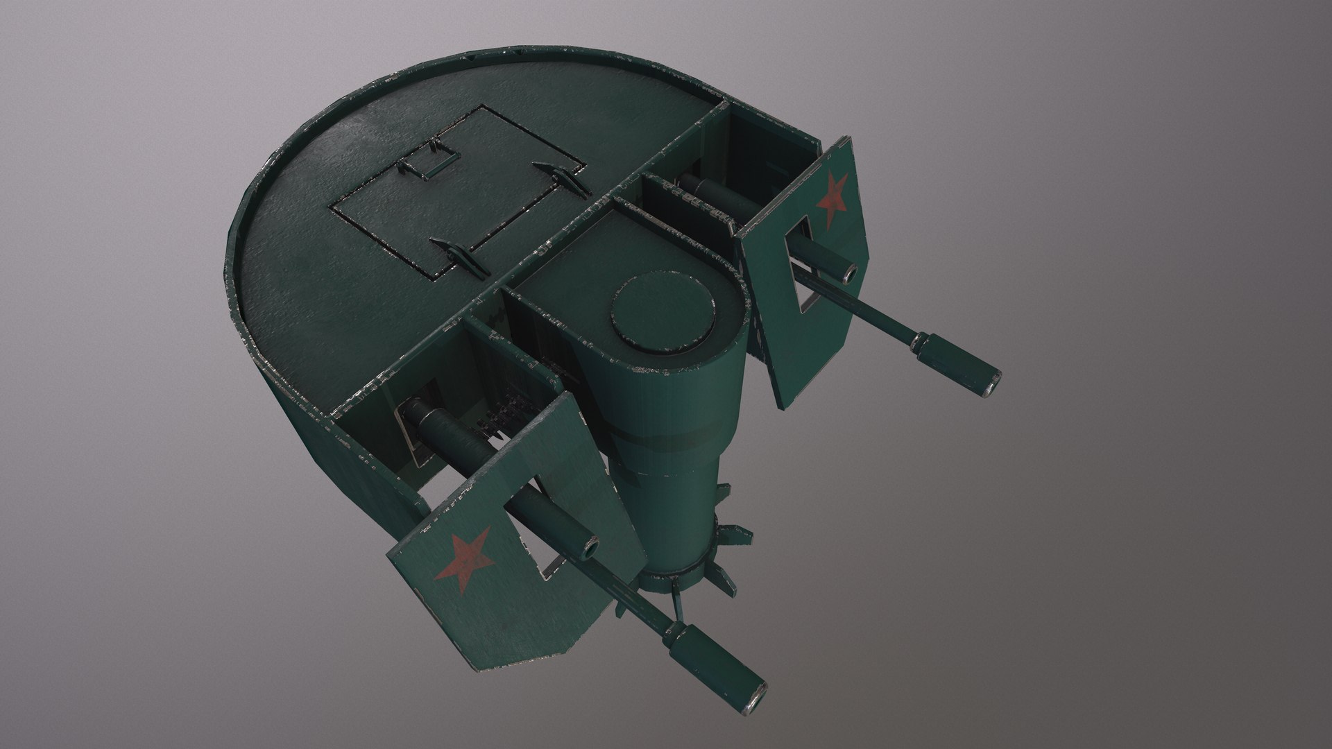 3D Automatic military turret - TurboSquid 1811046