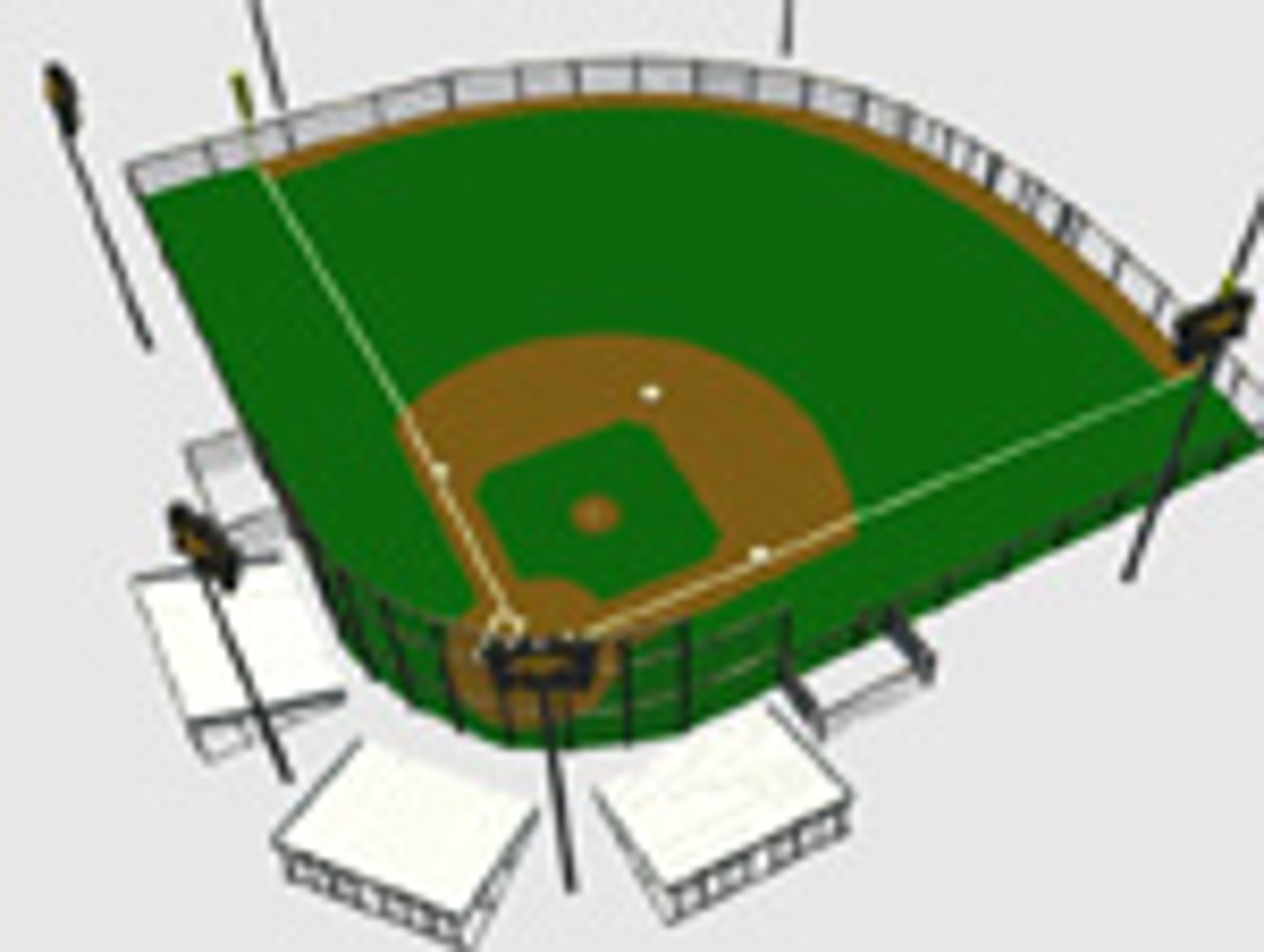 Res Baseball Diamond Ball 3d Model