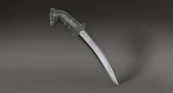 Indian dagger nilgai knife 3D - TurboSquid 1283338