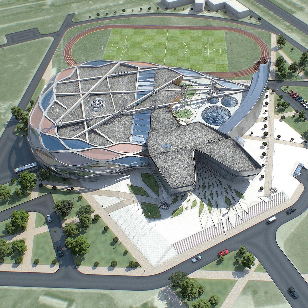3D Sports Complex 01 - TurboSquid 1751303