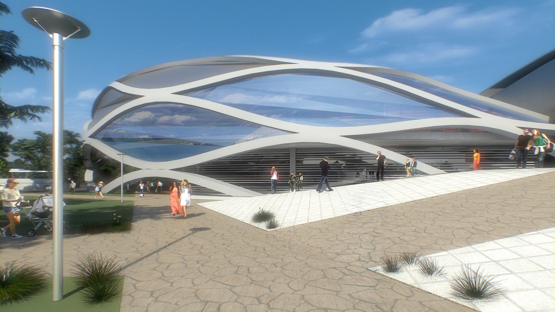 3D Sports Complex 01 - TurboSquid 1751303