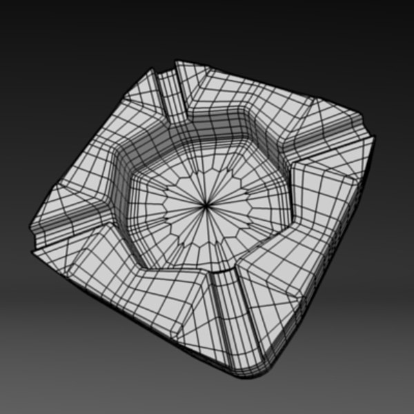 3d ashtray ash tray model