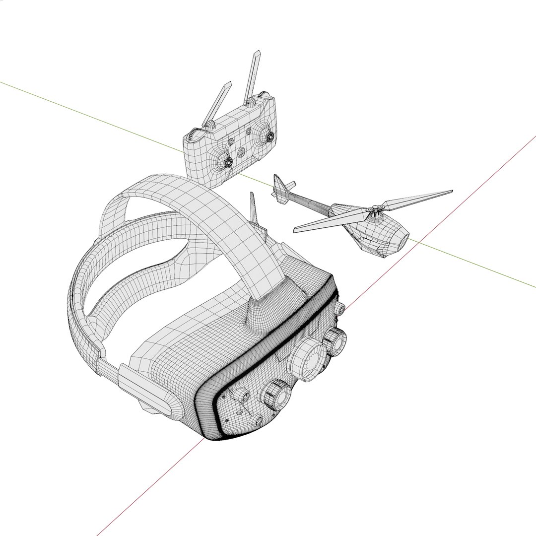 3D VRglasses Night Vision Goggles Drone Controller - TurboSquid 2213971