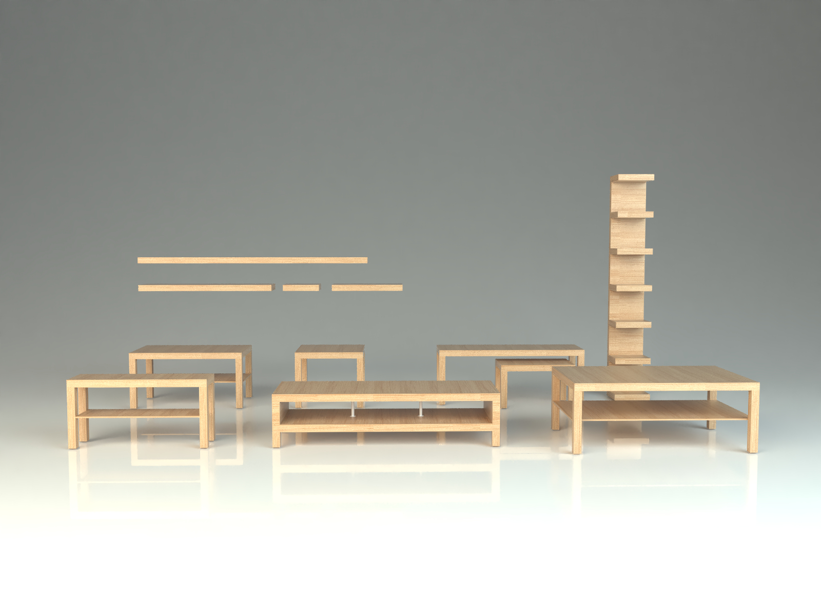 Ikea lack 3D - TurboSquid 1524001