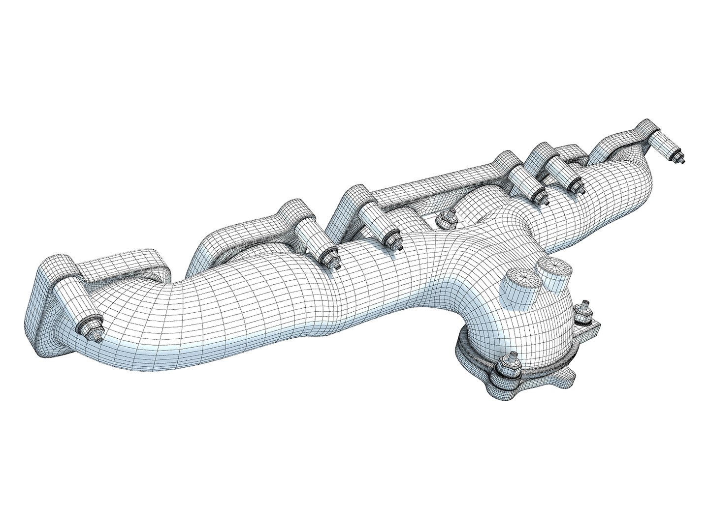 3D Model Exhaust Manifolds V12 - TurboSquid 1390250