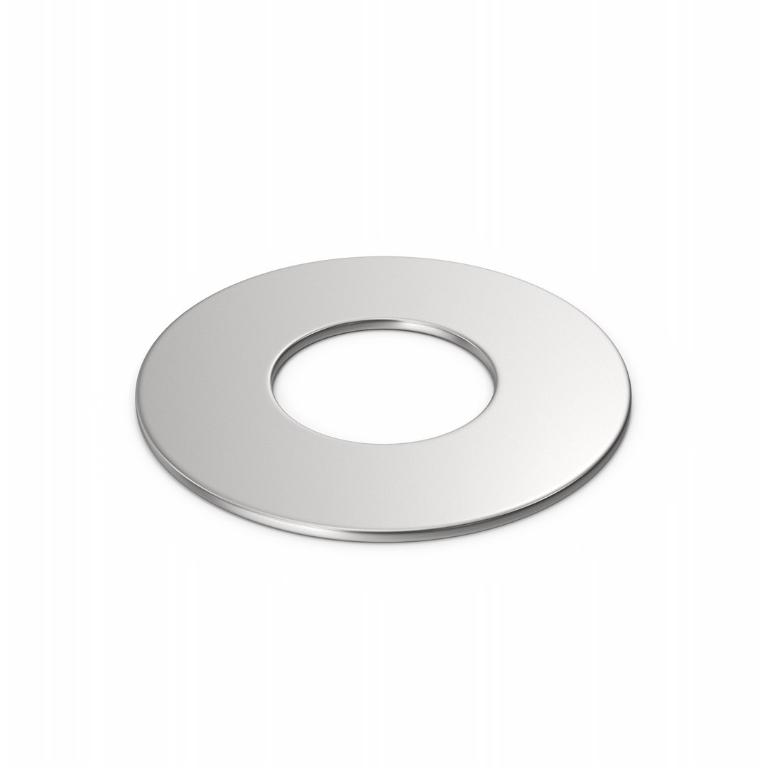 Stainless Steel Washer 3D Model - TurboSquid 2378599