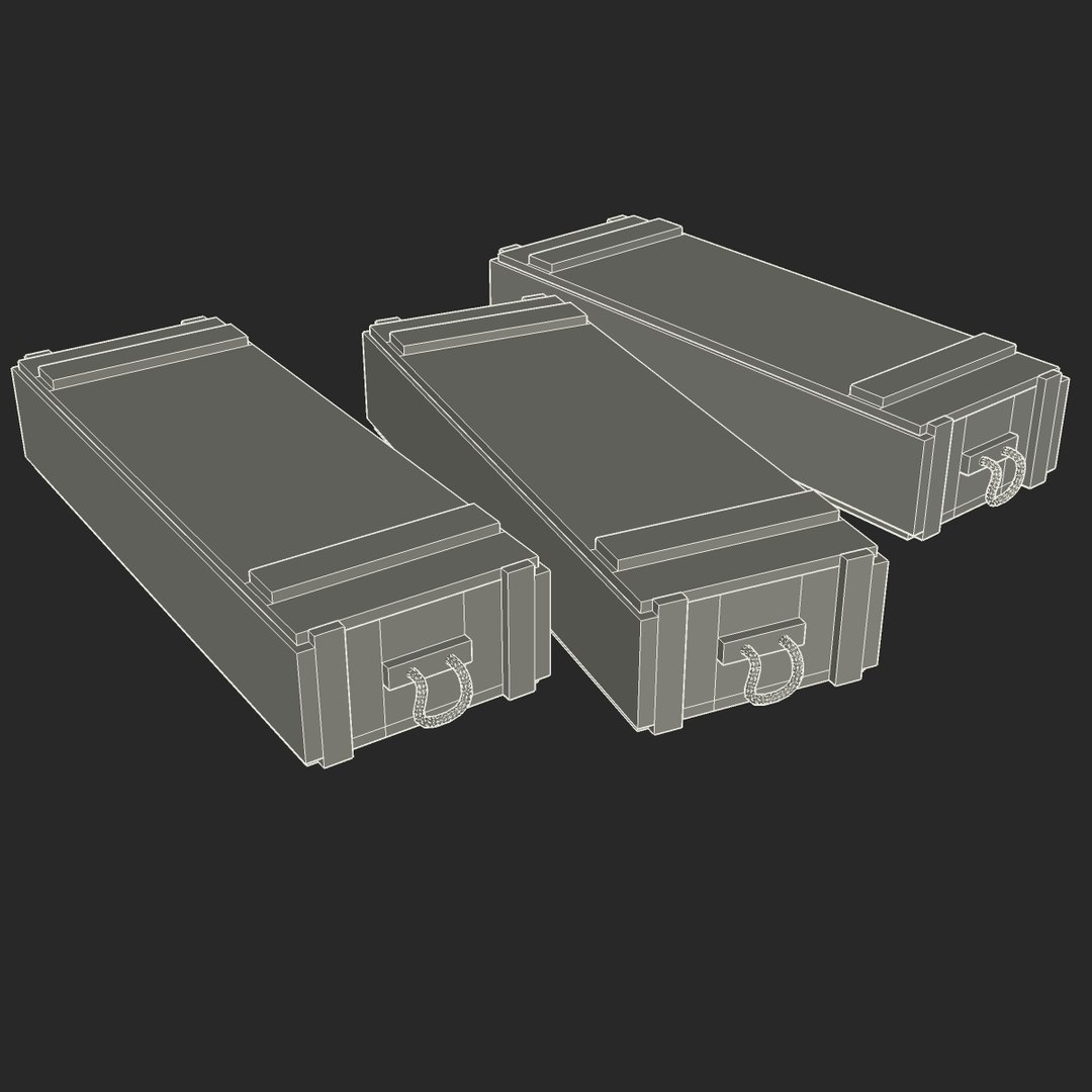 3ds Max Military Crates Wwii Army
