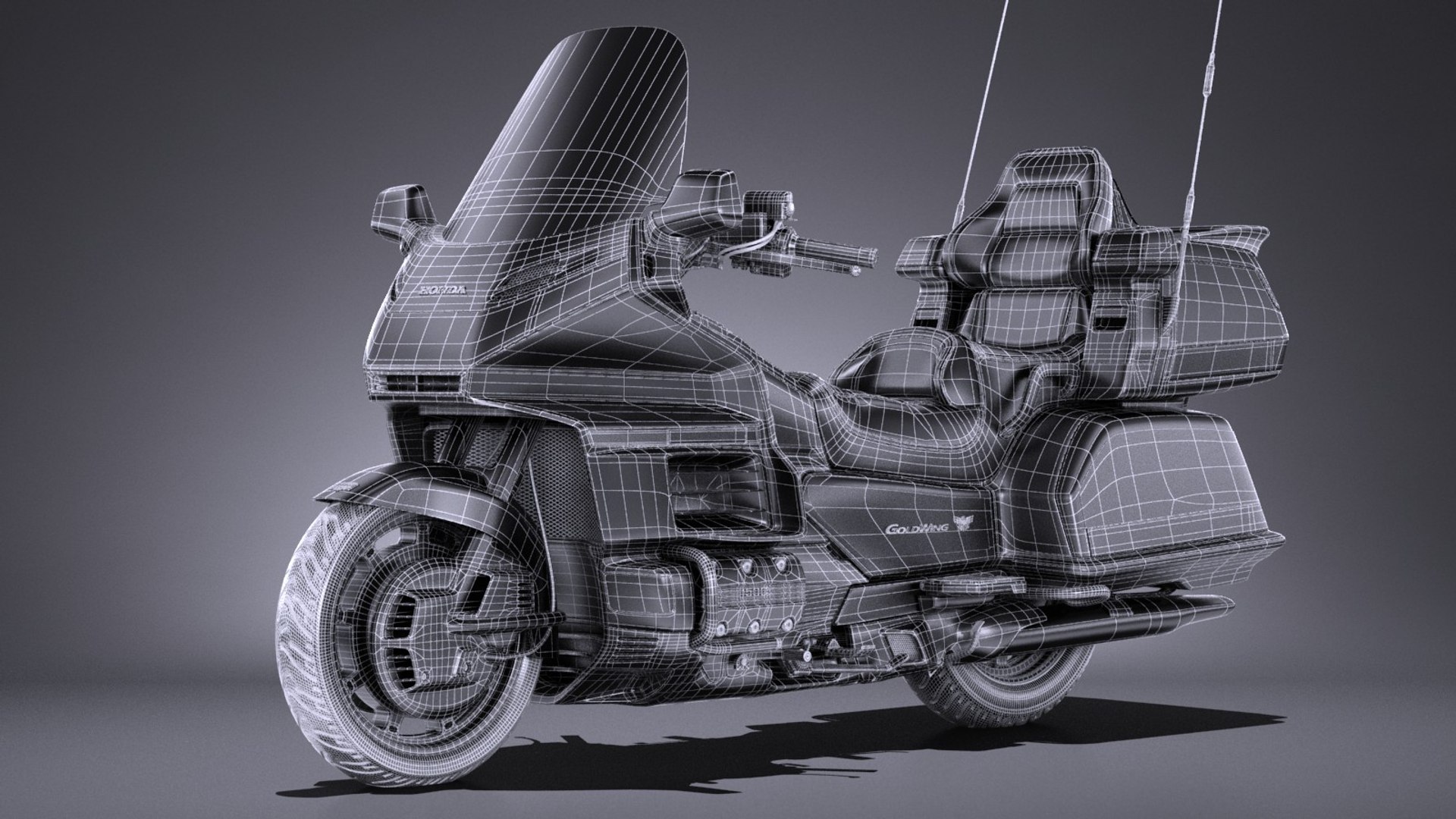 Honda Gold Wing 3D - TurboSquid 1213524