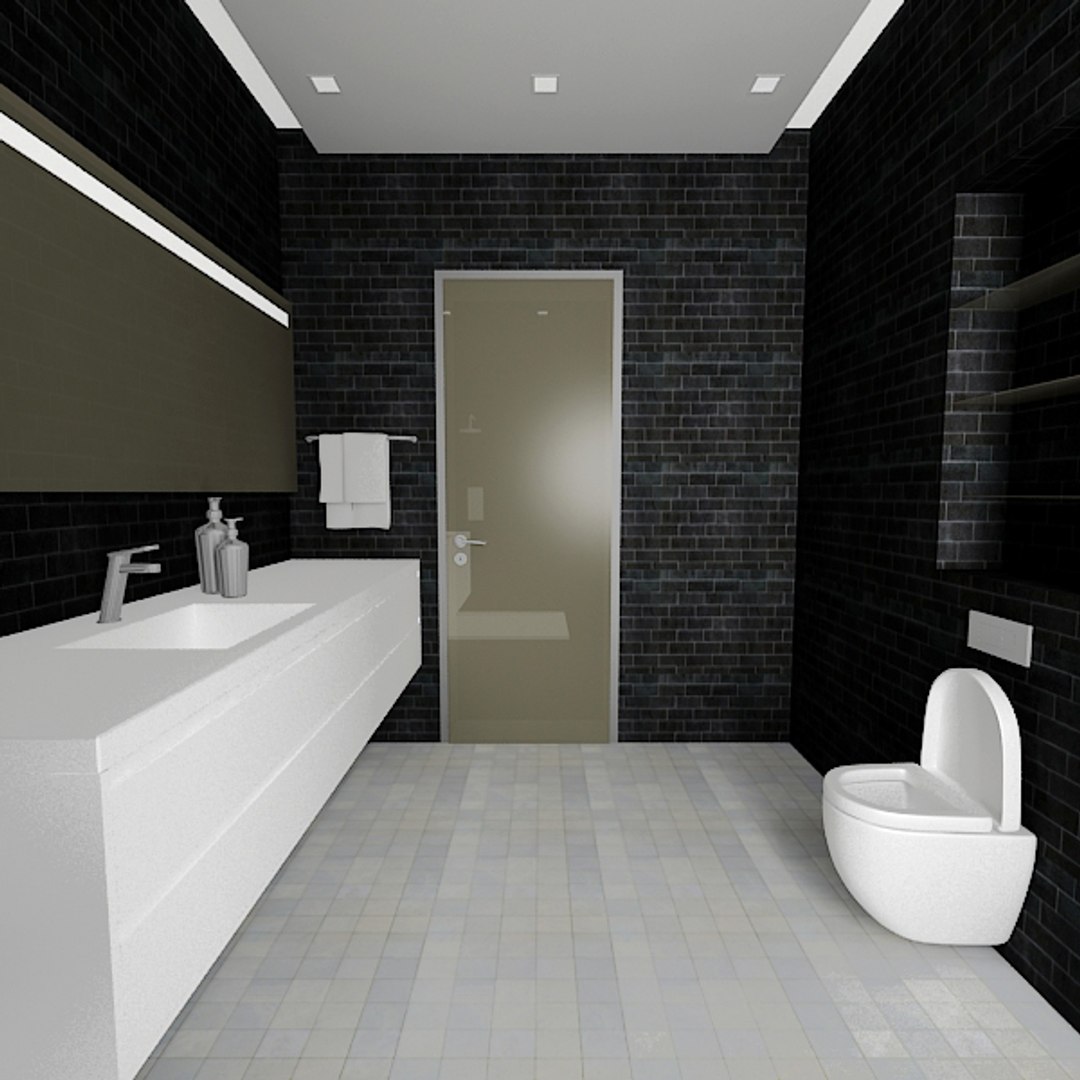 Max Modern Bathroom Scene