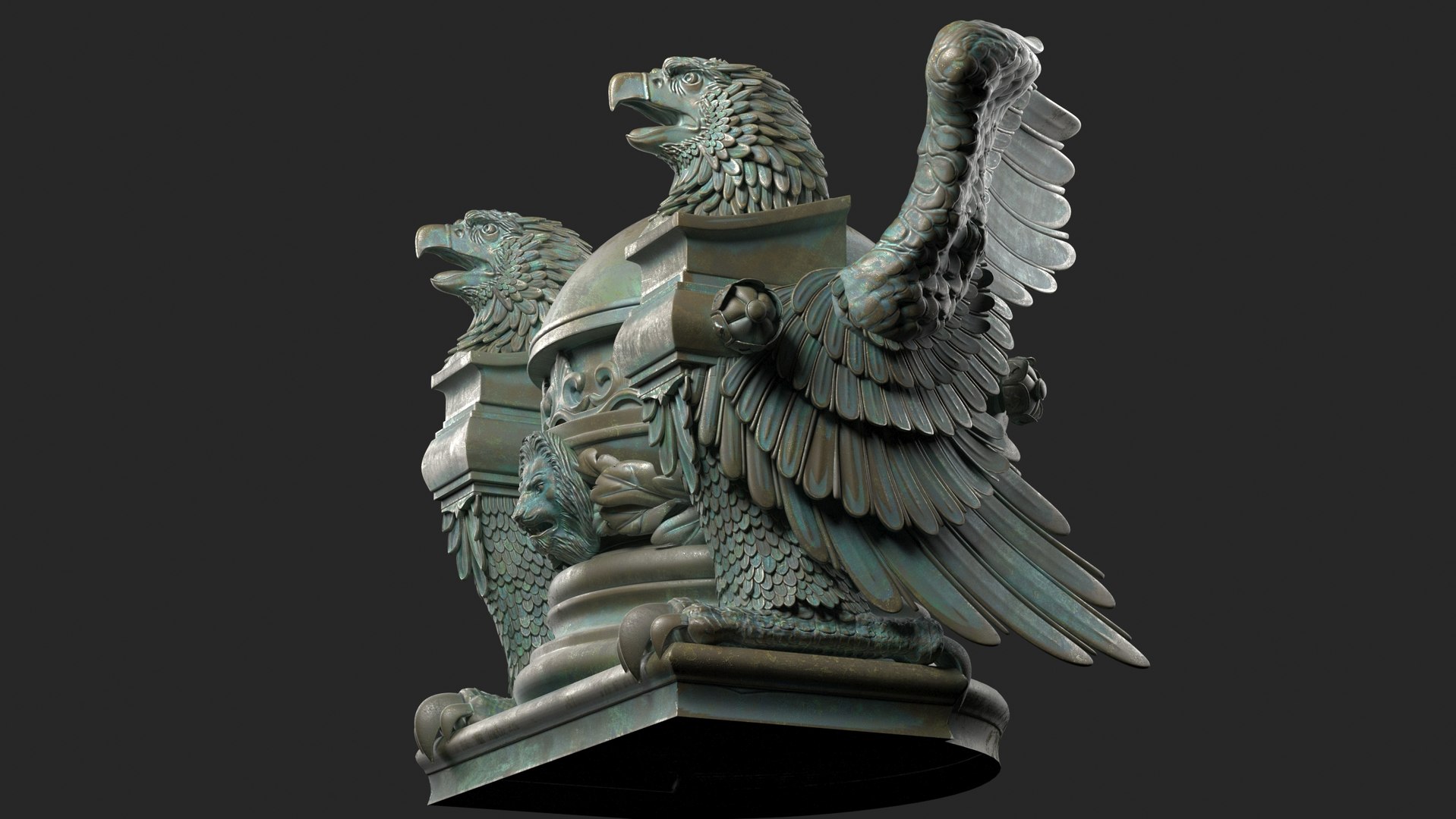 3d Model Statue Base