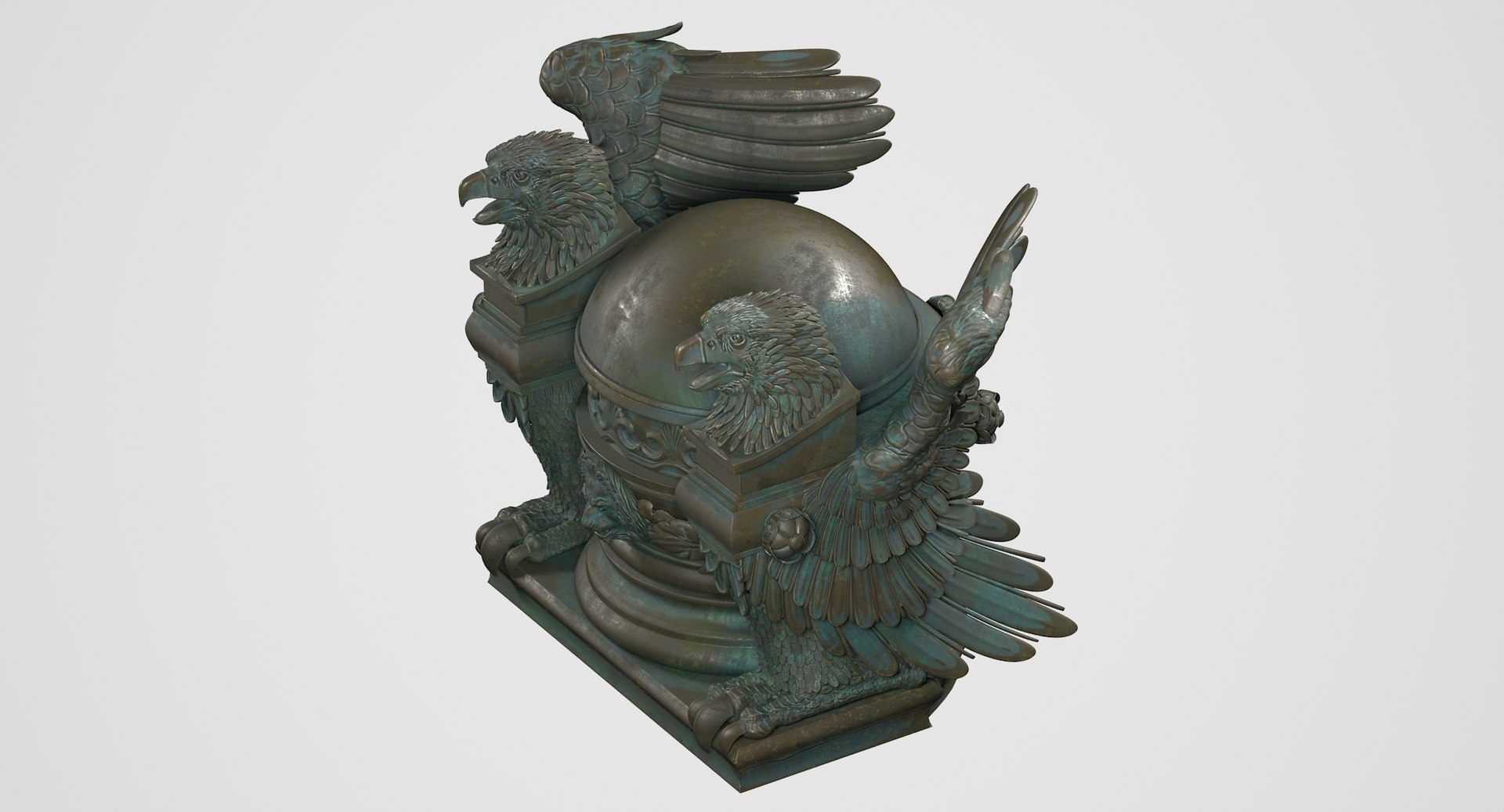3d Model Statue Base
