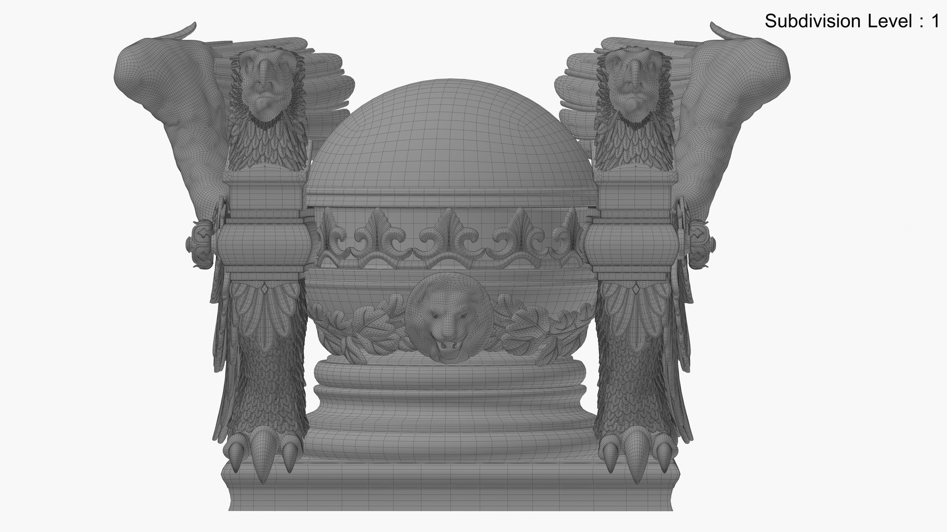 3d Model Statue Base