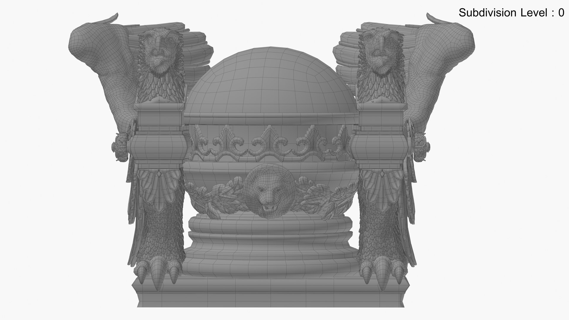 3d Model Statue Base