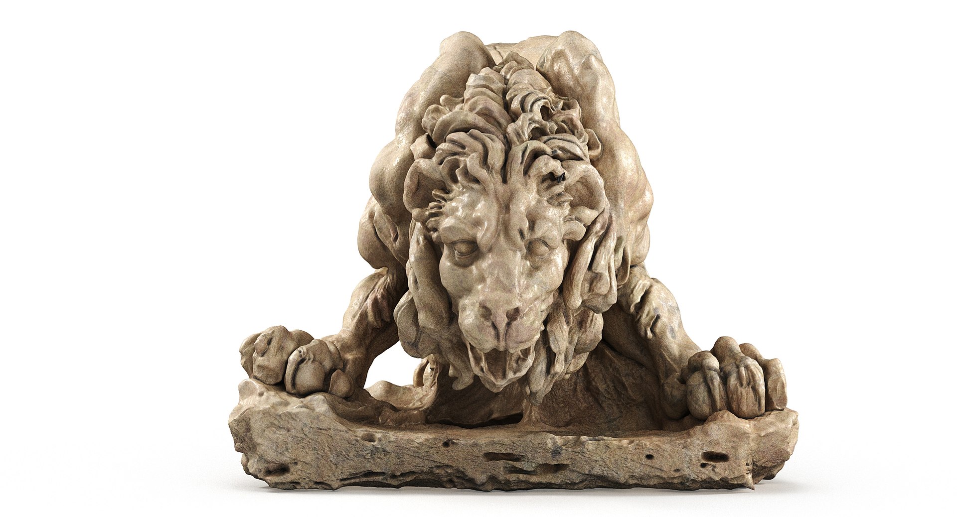 Lion - Bernini Sculpture 3d Model