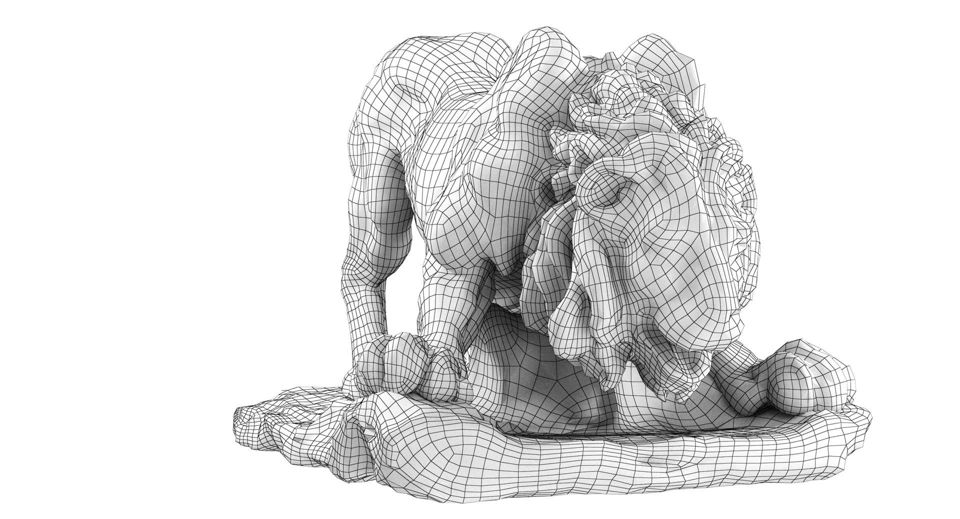 Lion - Bernini Sculpture 3d Model