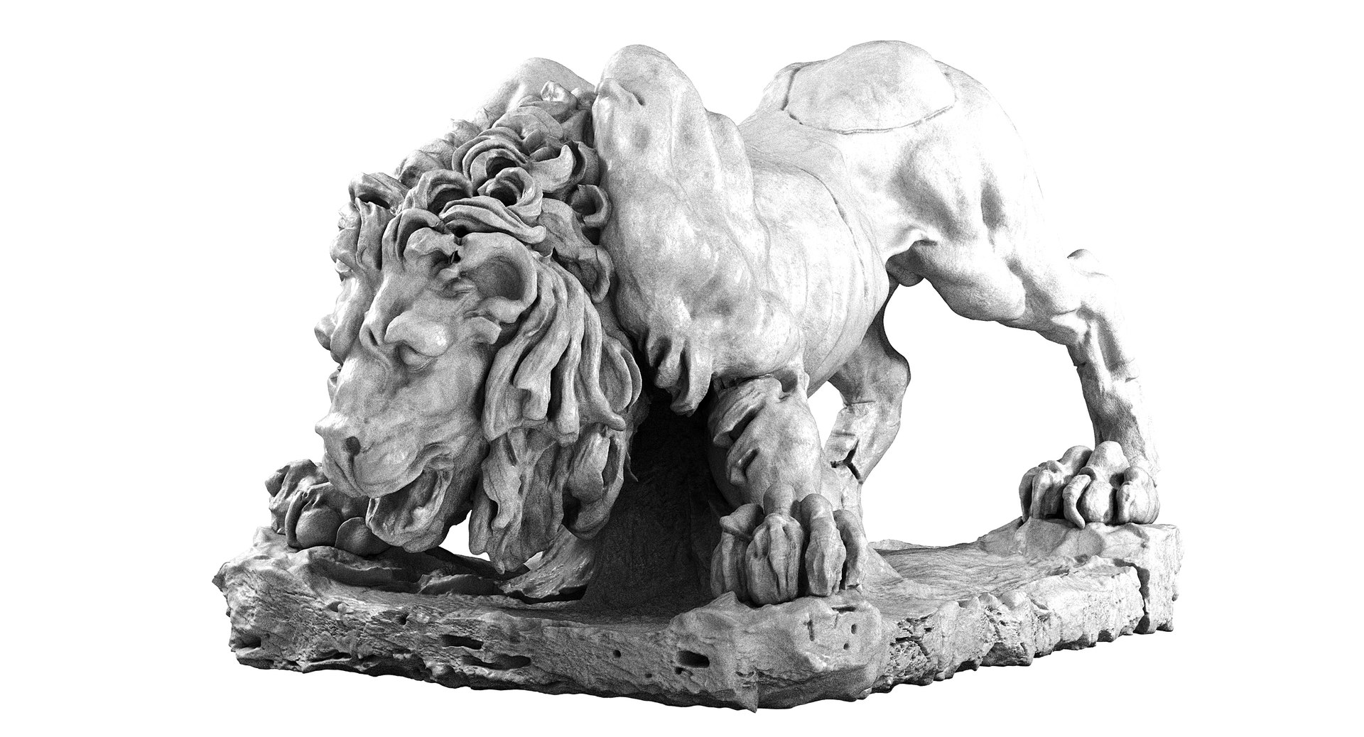Lion - Bernini Sculpture 3d Model
