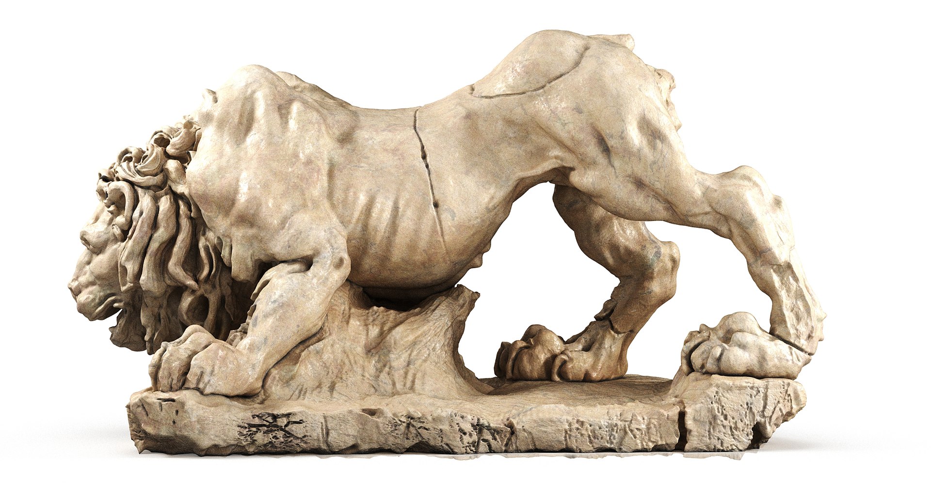 Lion - Bernini Sculpture 3d Model