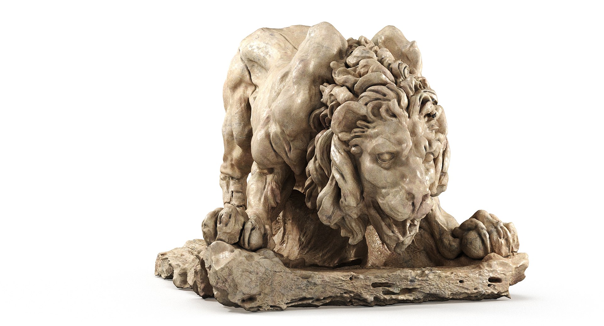 Lion - Bernini Sculpture 3d Model