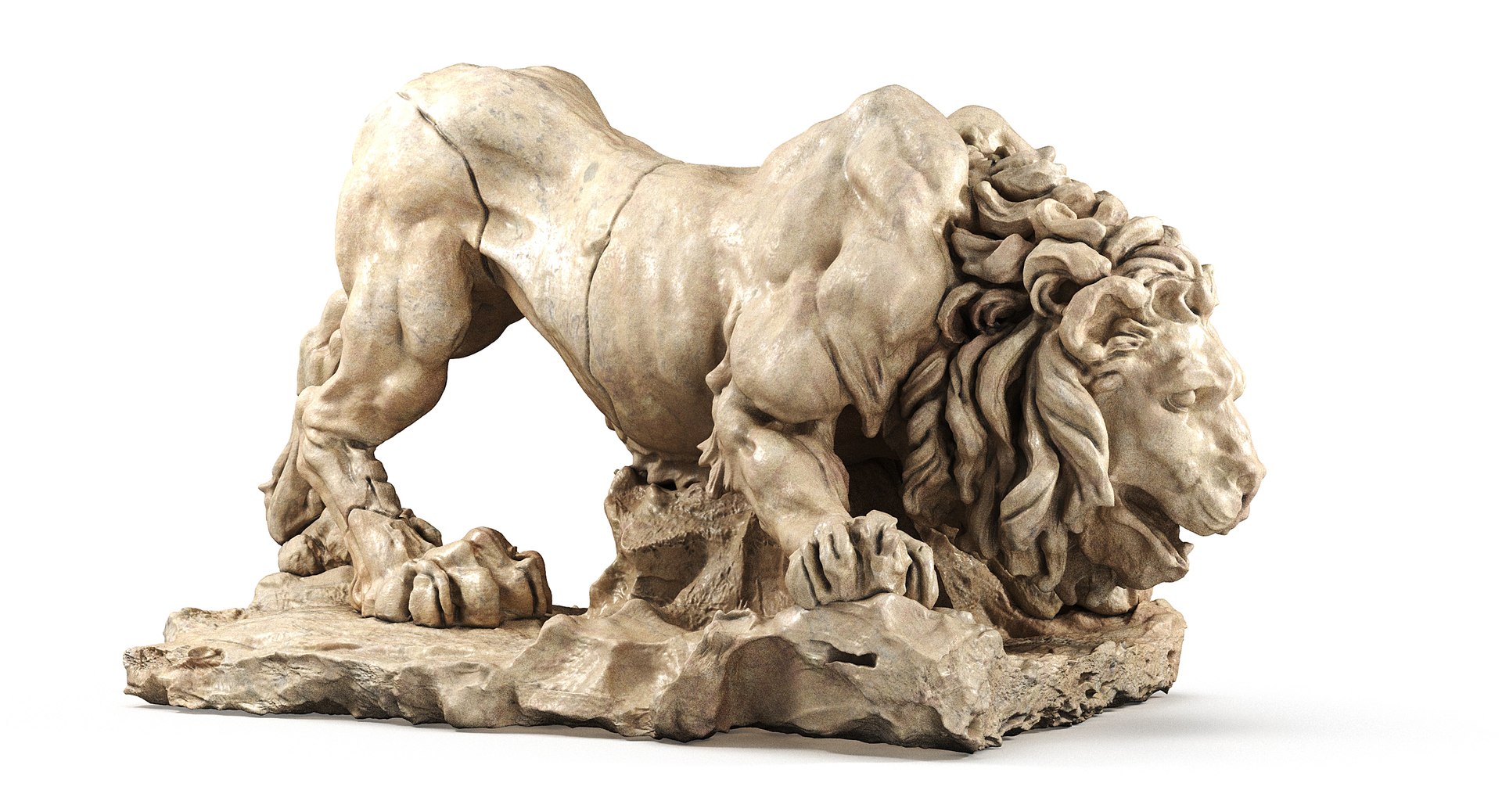 Lion - Bernini Sculpture 3d Model