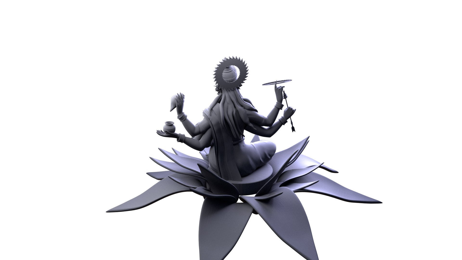 Godess Lakshmi Model - TurboSquid 1677931