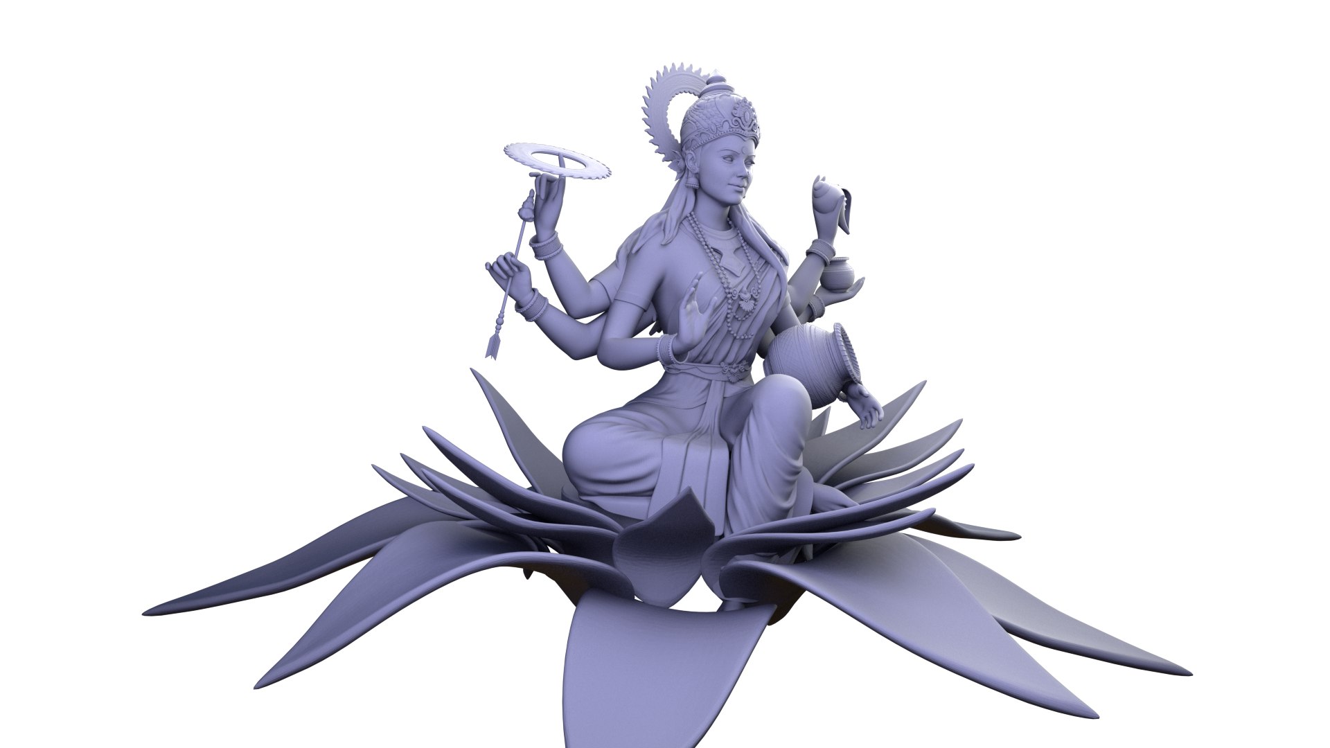Godess Lakshmi Model - TurboSquid 1677931