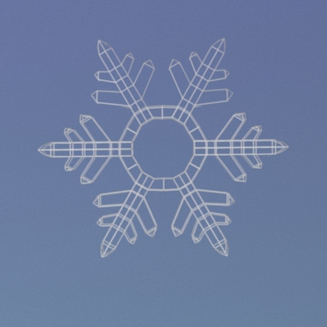 Snow Flake 3d Model