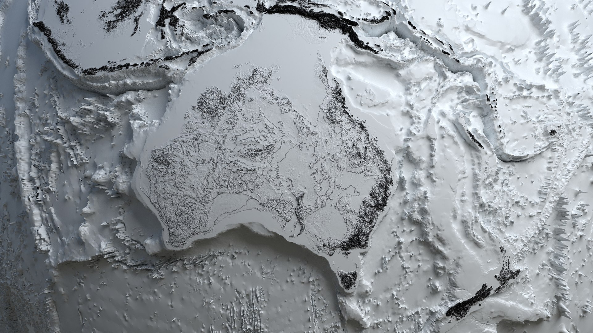 Earth Contours Map 3D Globe 3D - TurboSquid 2347368