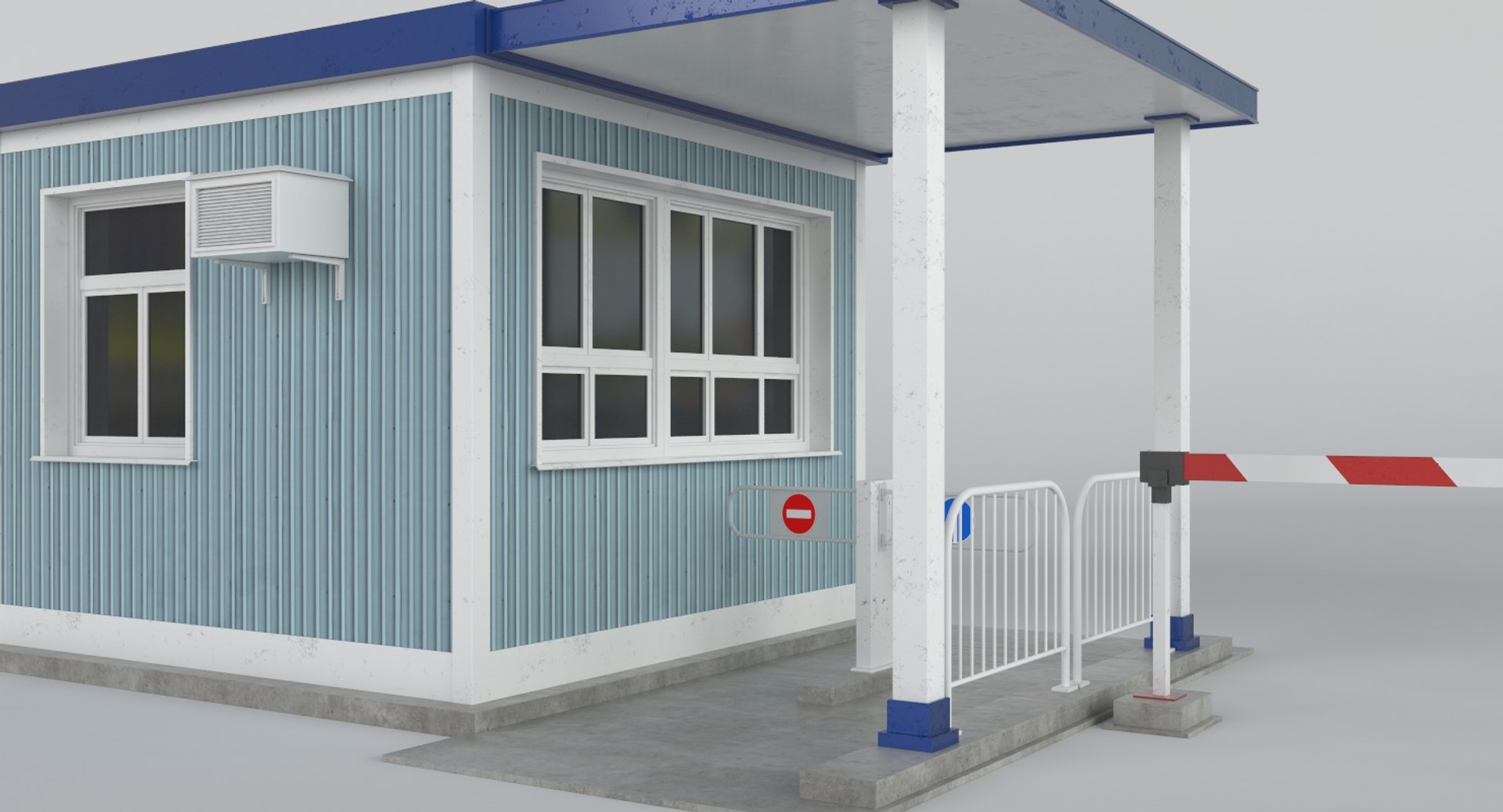 3D Security Post - TurboSquid 1297025