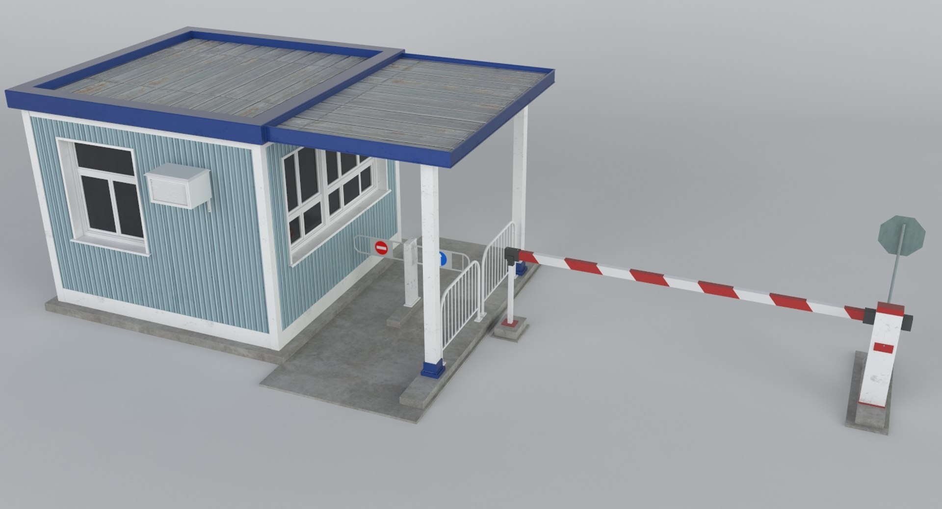 3D Security Post - TurboSquid 1297025