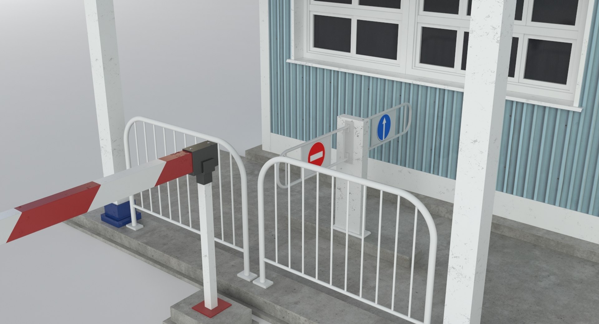 3D Security Post - TurboSquid 1297025