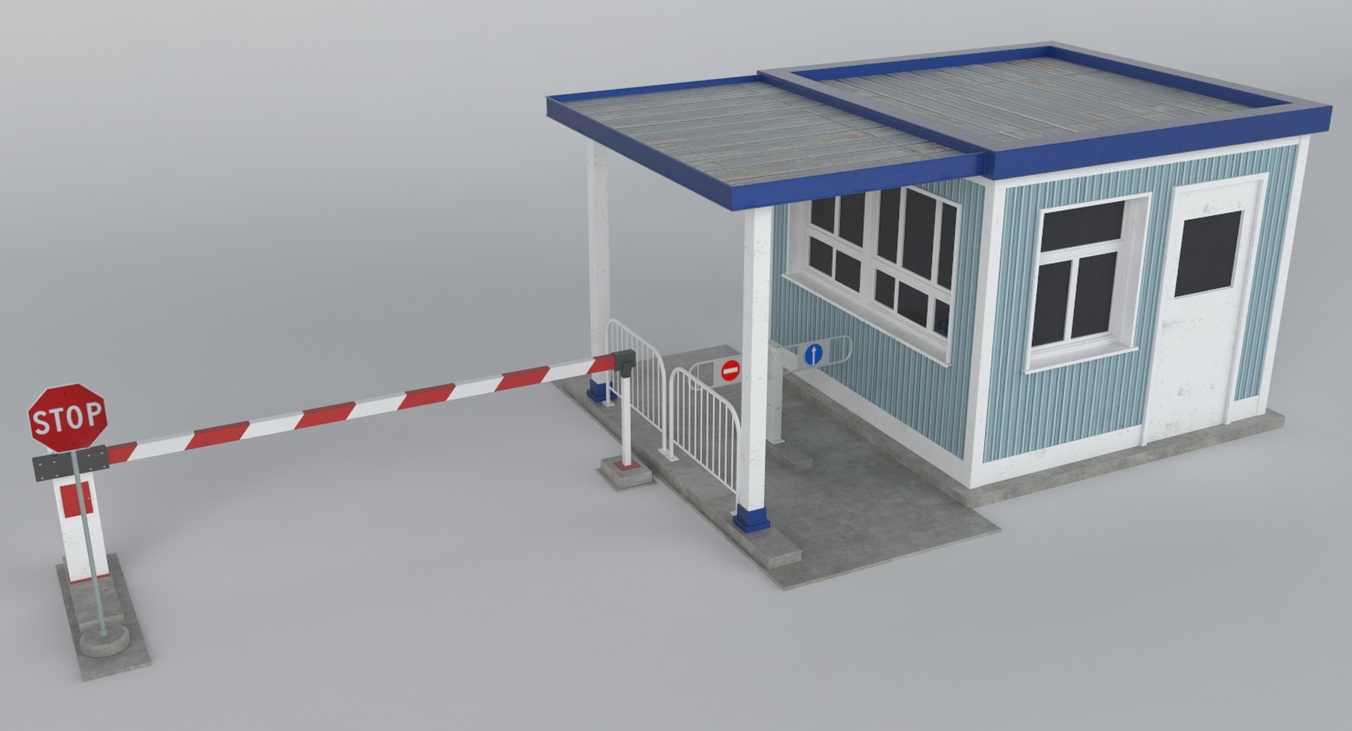 3D Security Post - TurboSquid 1297025