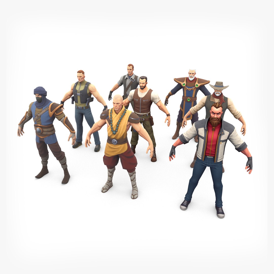 3D Stylized Characters - TurboSquid 2400633