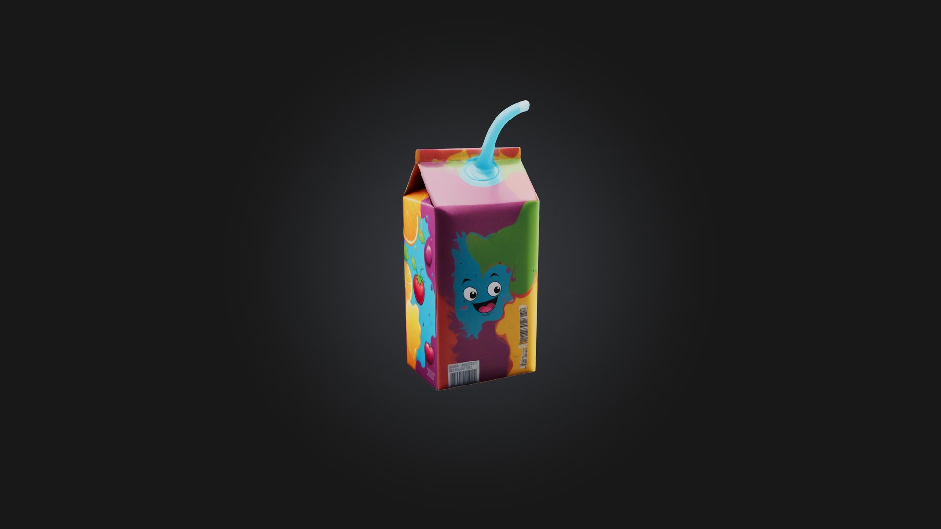 Cartoon Juice Box 3D - TurboSquid 2291046