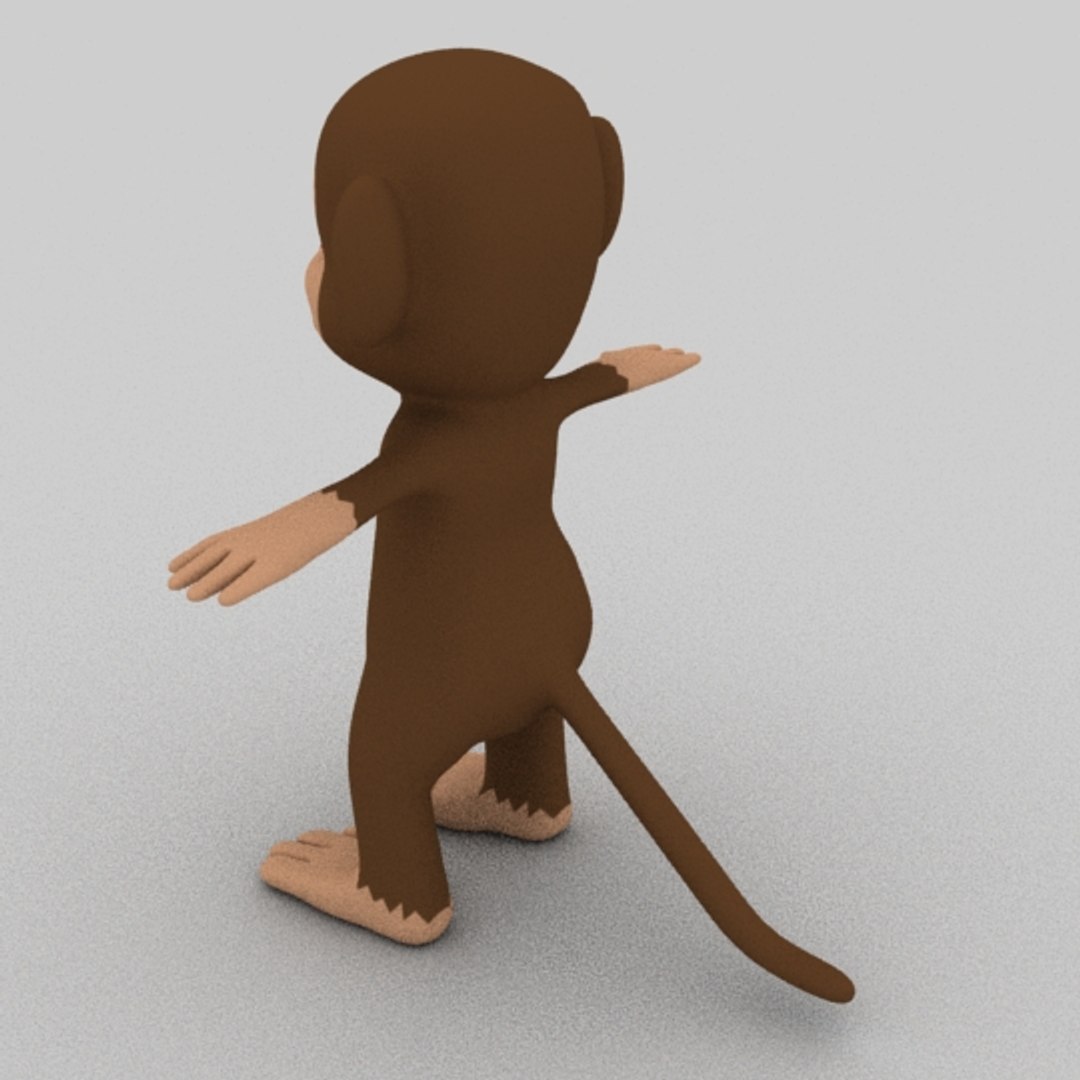 3D Monkey Cartoon Animation Model - TurboSquid 1324107