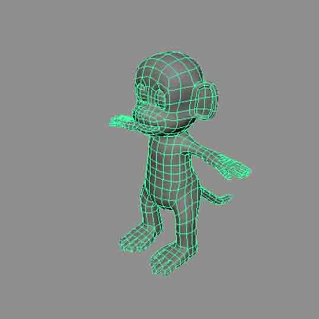 3D Monkey Cartoon Animation Model - TurboSquid 1324107