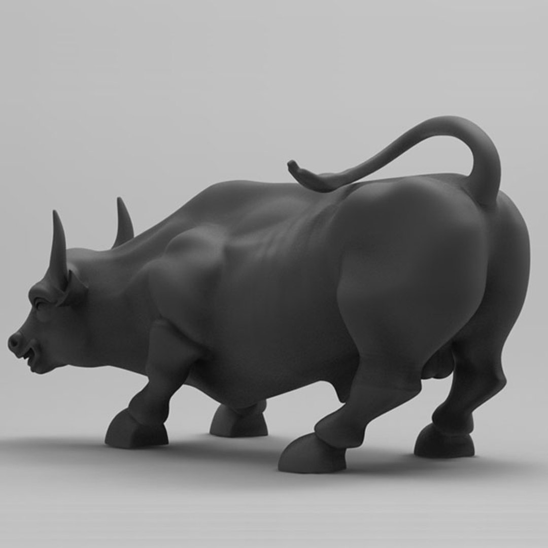 3d Bull Statue Model