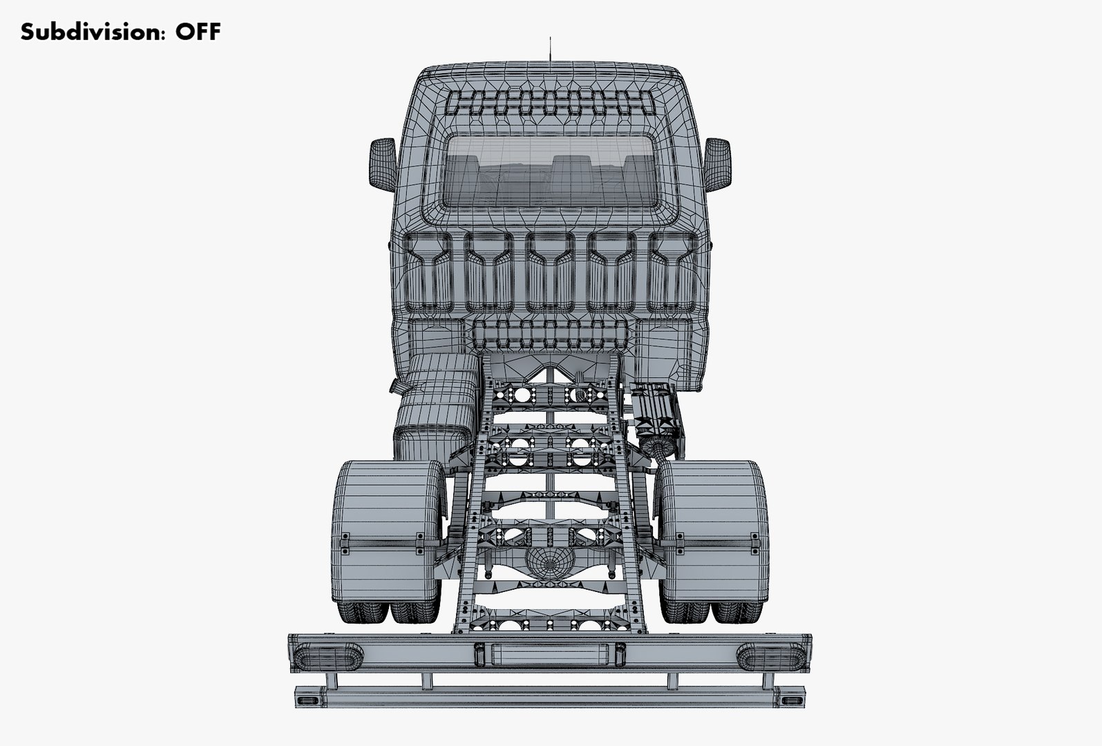 3D Generic Truck Chassis Frame M 2 - TurboSquid 2043203