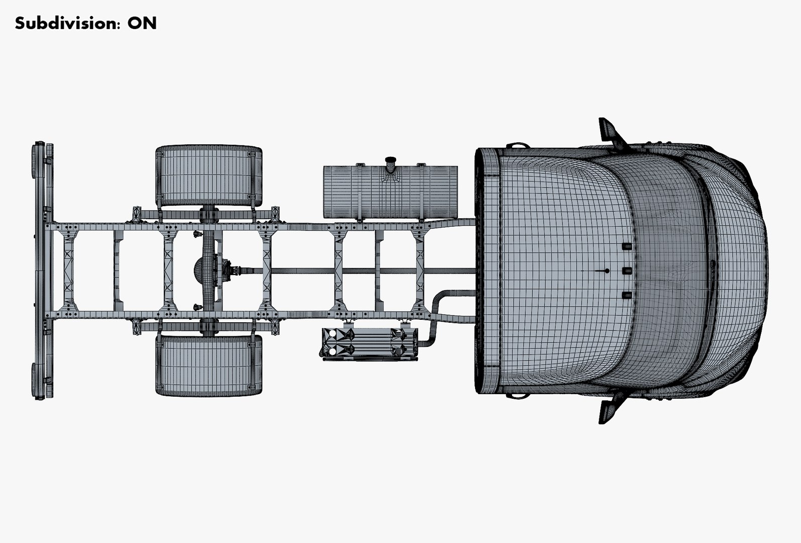 3D Generic Truck Chassis Frame M 2 - TurboSquid 2043203