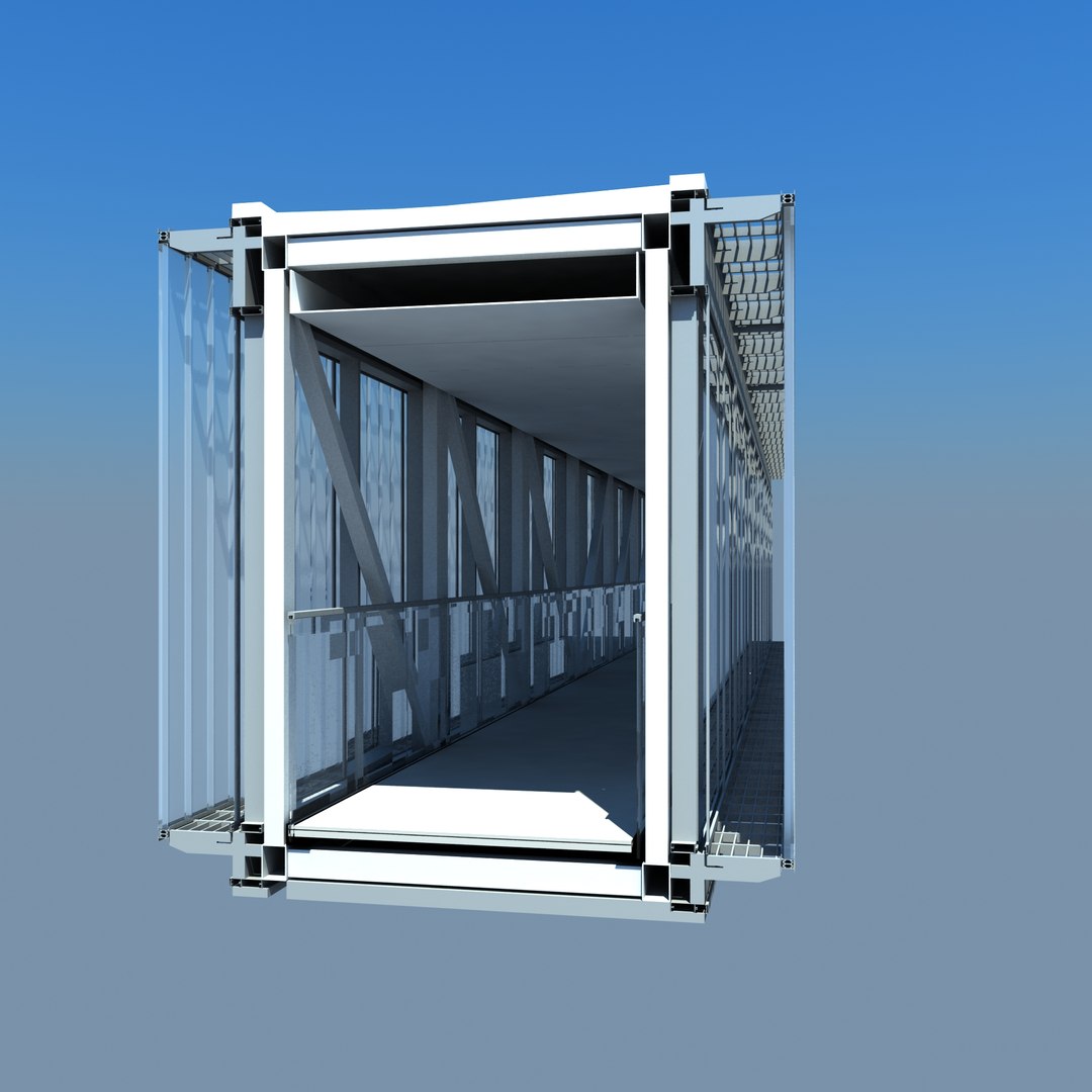 3d Architectural Skybridge Model