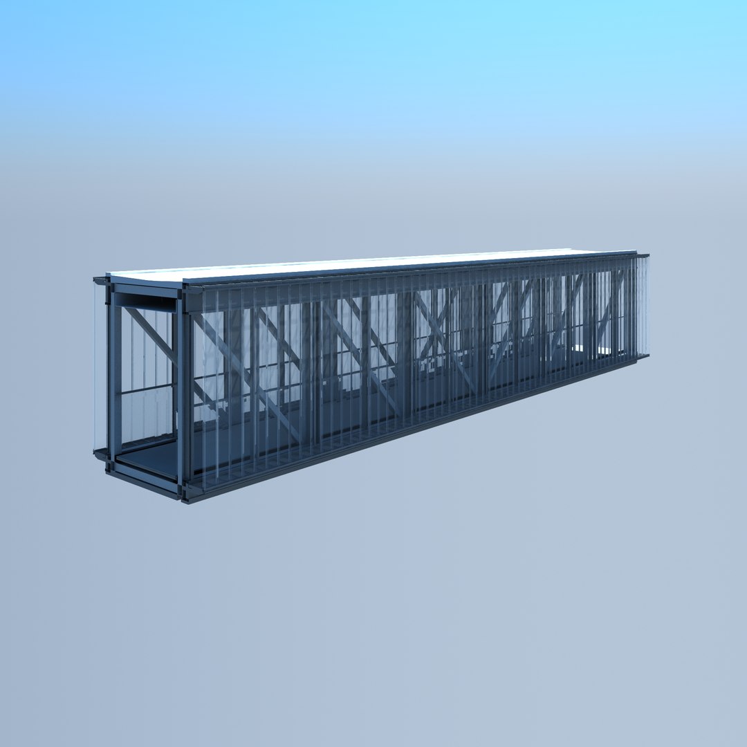 3d Architectural Skybridge Model