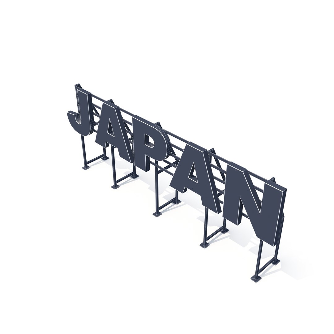 Country Sign Japan 3D Model - TurboSquid 1804922