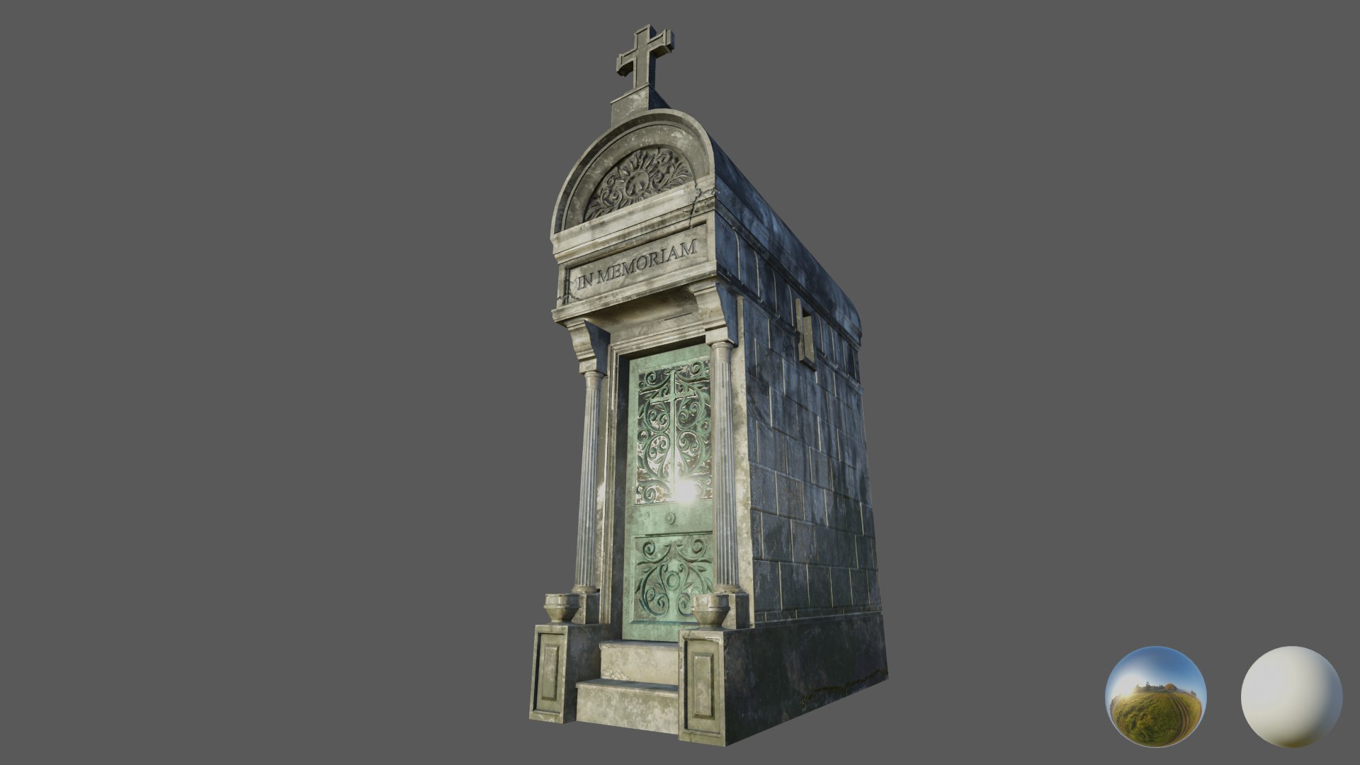3D Cemetery Mausoleum 04 type 1 model - TurboSquid 2174774