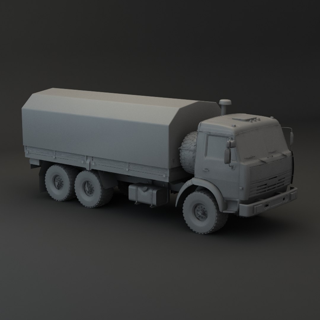 Kamaz Maz 3d Model