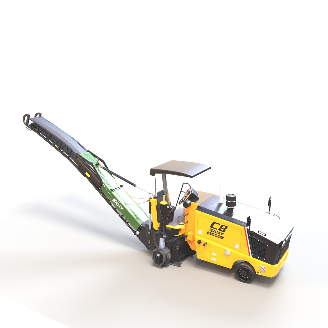 Asphalt Milling Machine 2 Model - TurboSquid 2004239