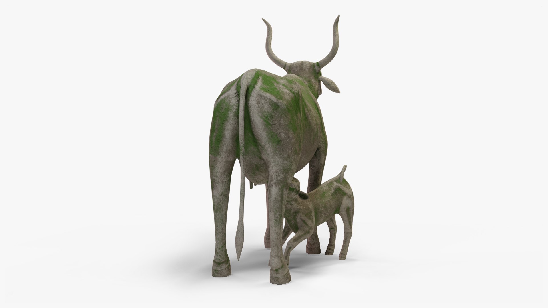Cow And Calf Statue 3D Model - TurboSquid 2253493