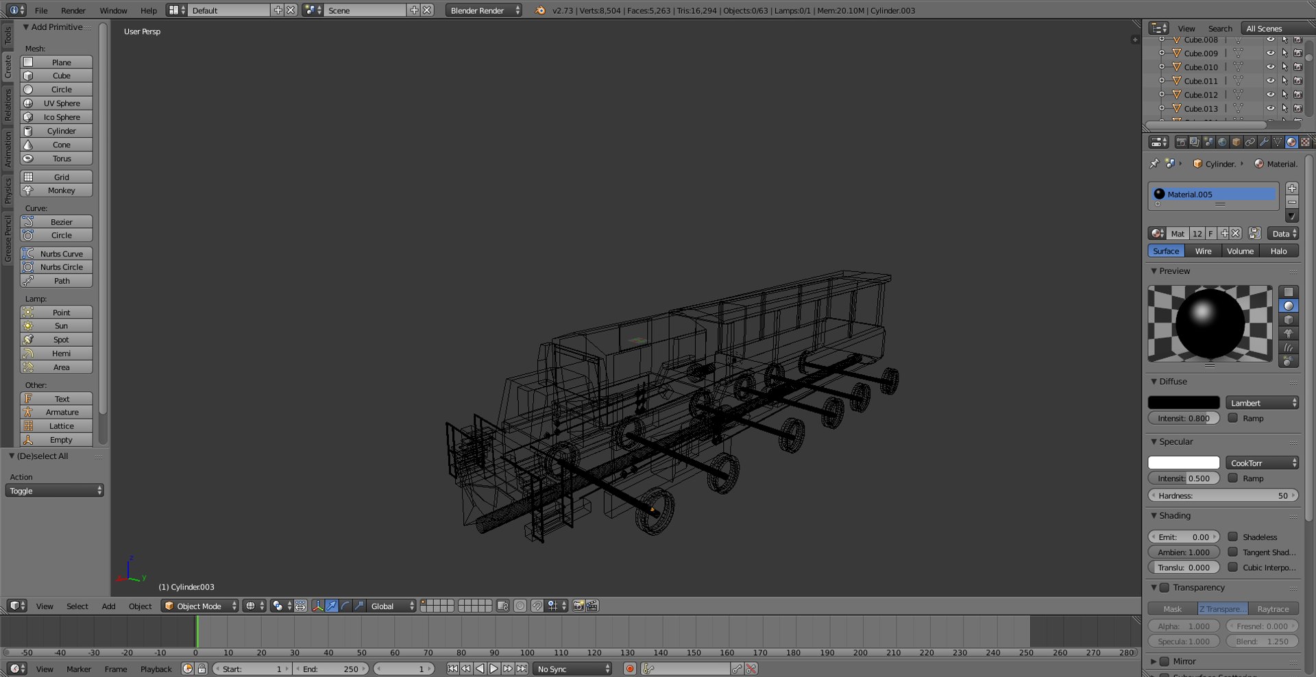 Free Blend Model Train