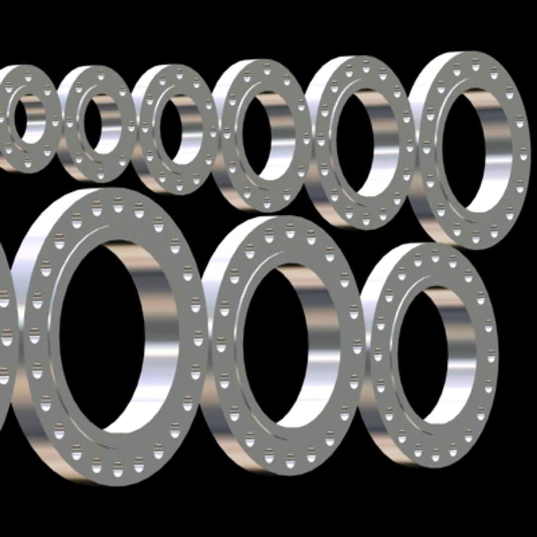3d Model 400 Ansi Class Flanges