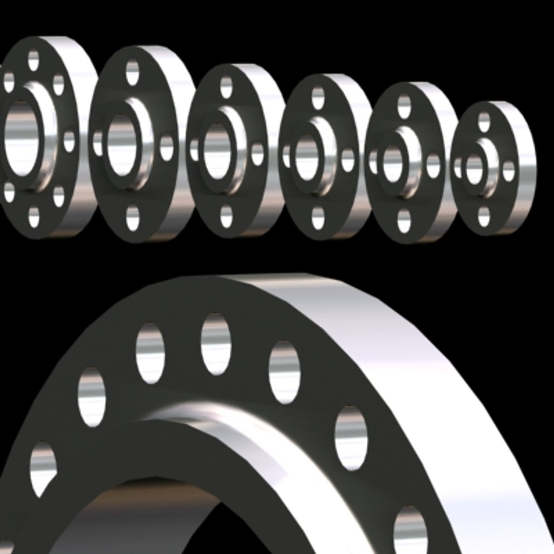 3d Model 400 Ansi Class Flanges