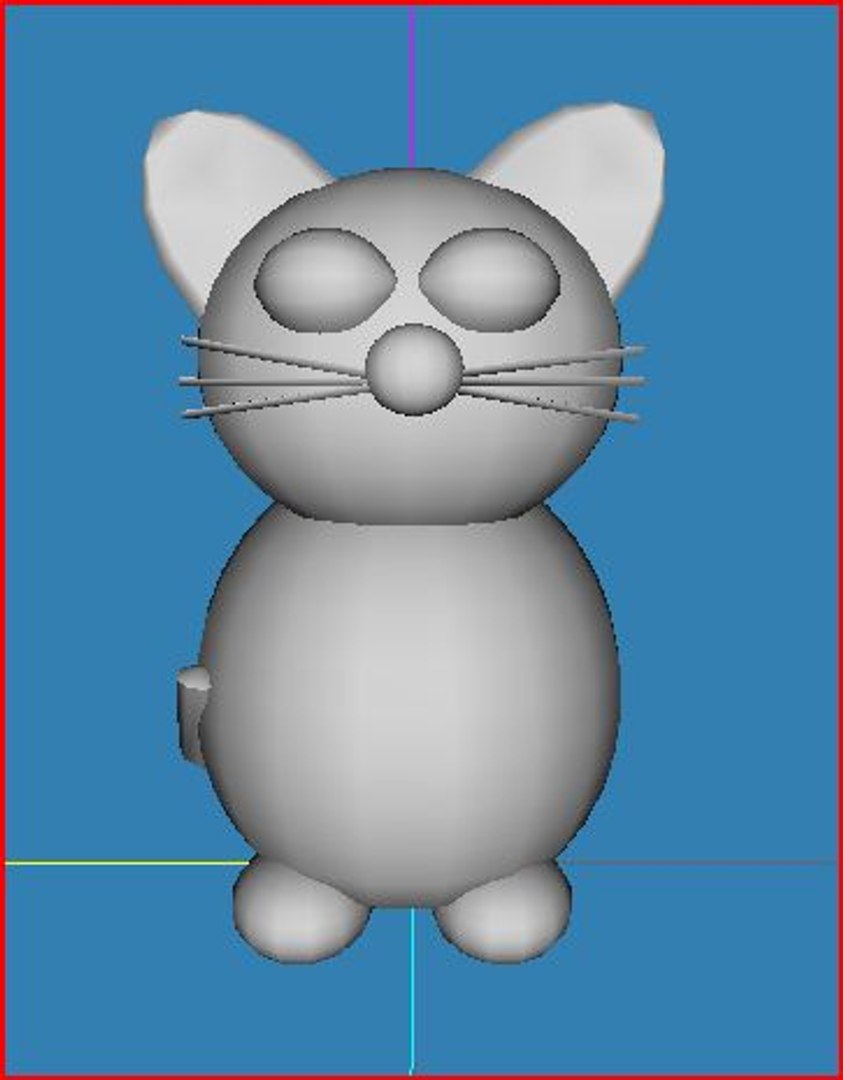 obj cat cartoon